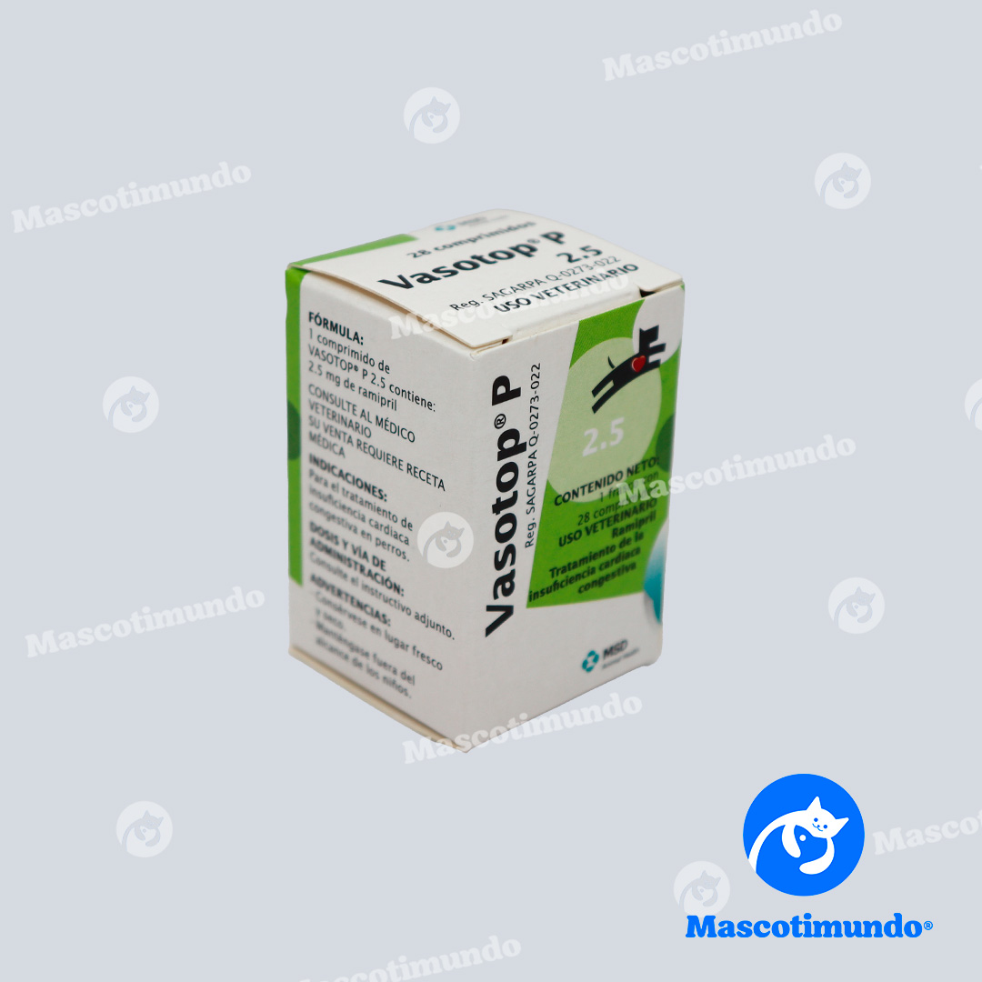 VASOTOP P 2.5 28 COMPRIMIDOS | Mascotimundo®