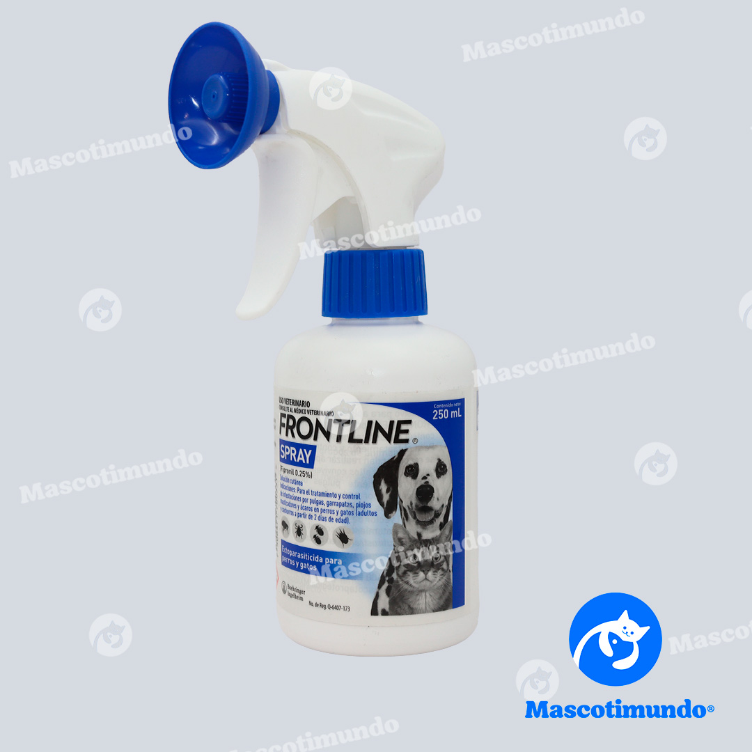 FRONTLINE SPRAY ECTOPARASITICIDA PARA PERROS Y GATOS 250 ML | Mascotimundo®
